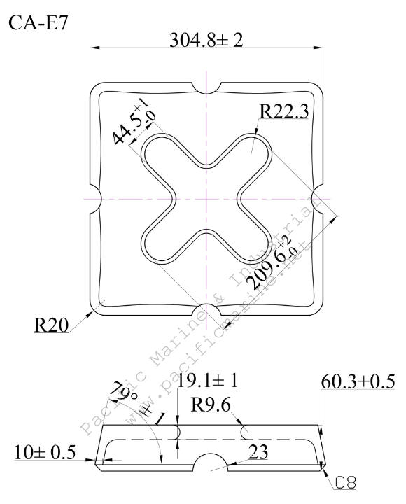 PM&I: Square Cloverleaf Lashing Raised: CA-E7: According to NavSea 804 ...