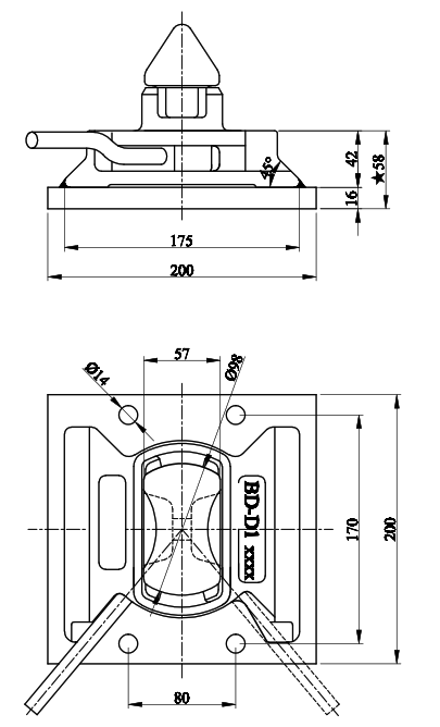PM&I: Cargo Securing: Container Securing: Boltable Dovetail Twist Lock