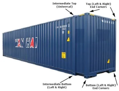 53' Domestic | Shipping Container Corner Casting | Top Right End