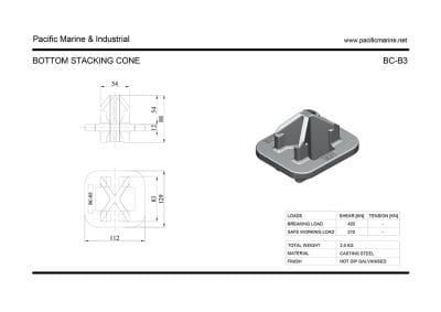 Bottom Container Stacking Cone