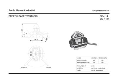 Breech Base Container Twistlock