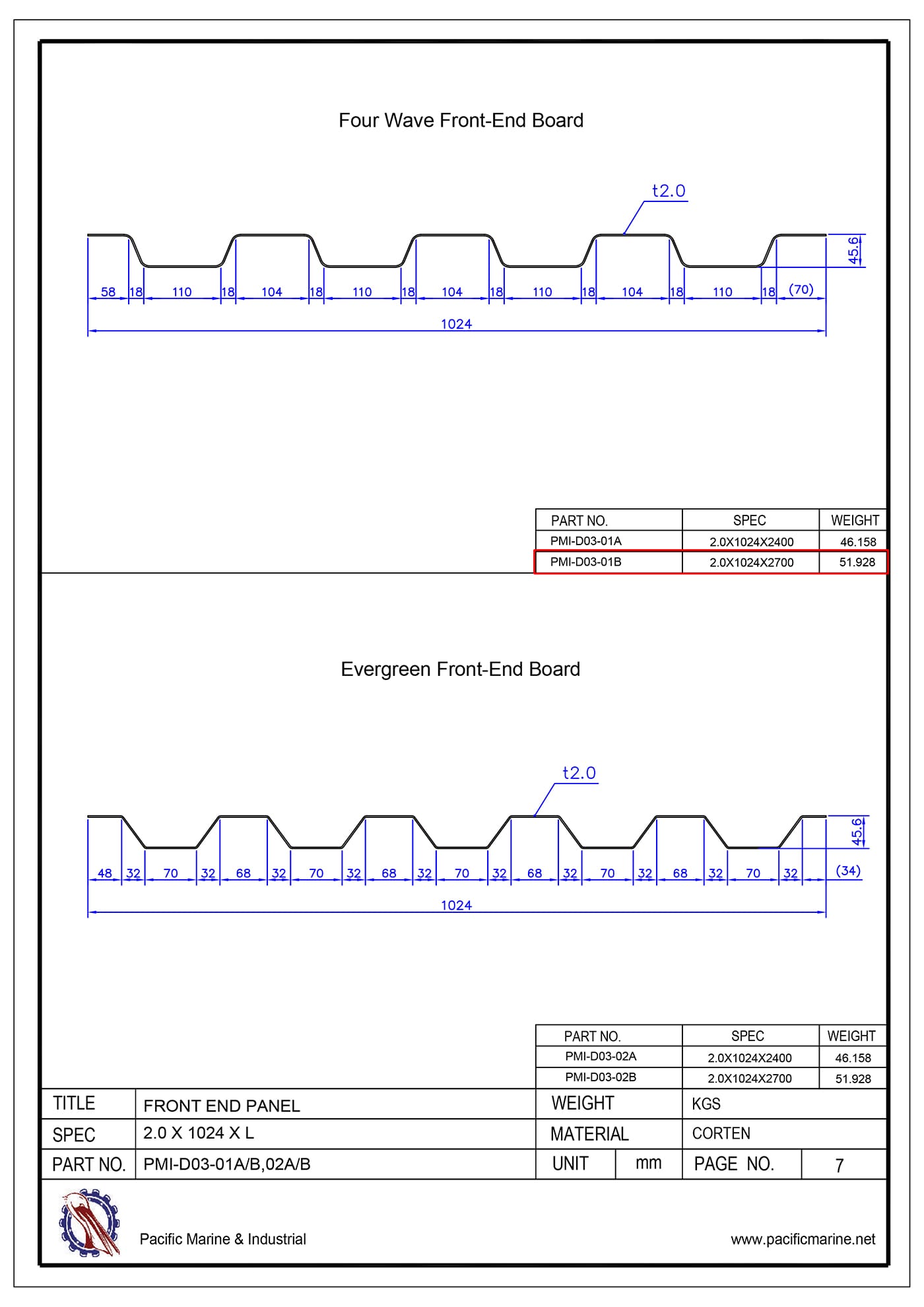 Shipping Container Front Panel